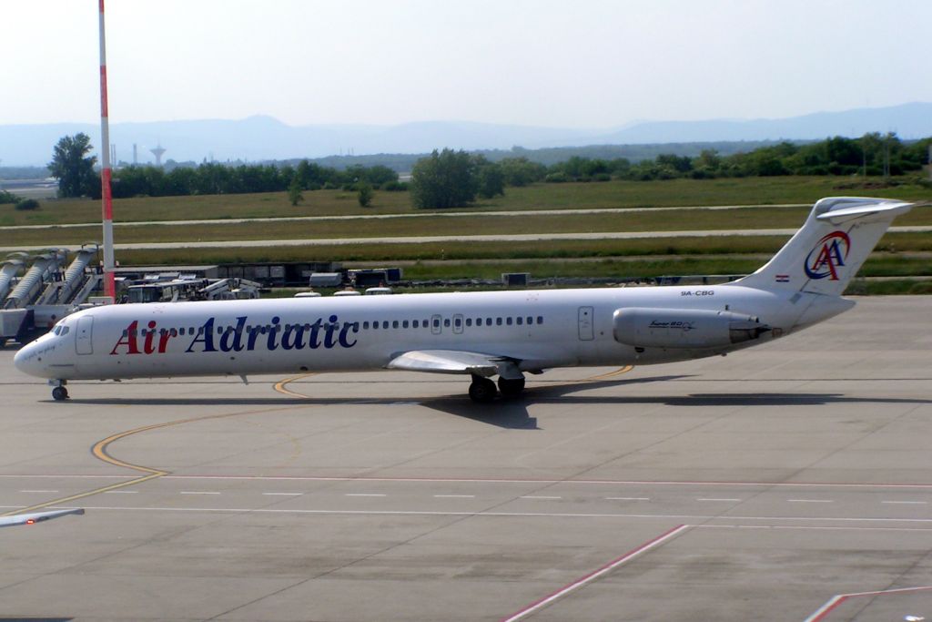 9A-CBG (MD-82) — Aircraft registration | SpottingLog